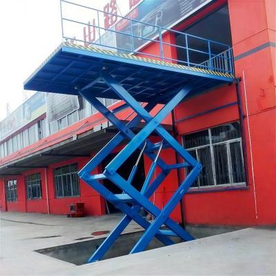 China 2 Ton Heavy Stationary Fixed Hydraulic Electric Scissor Car Lift Work Platform Transport Elevator Table Price with CE for sale