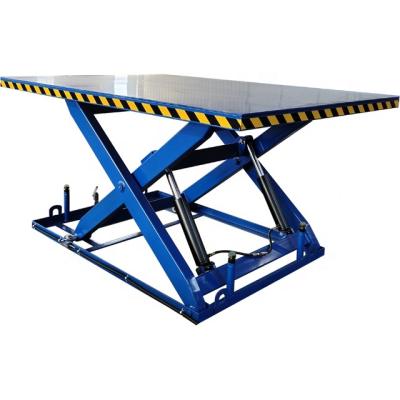 China 3M Scissor Dock Leveler Lift Table Electric Hydraulic Pump Operated Fixed Mobile Loading DC 12V/24V AC 110-480V Carbon Steel for sale