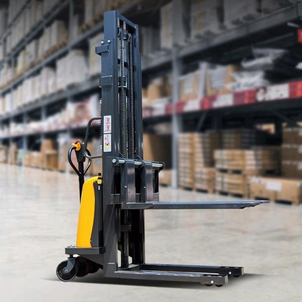 Quality Fully Electric Hydraulic Pallet Stacker New 1.5 Ton Capacity 2.5M & 3M Lifting for sale