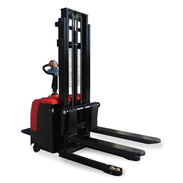 Quality Full Electric Self Lifting Hydraulic Pallet Stacker 2000 kg New Hydraulic Forklift Standing Type Electric Pallet Stackers for sale