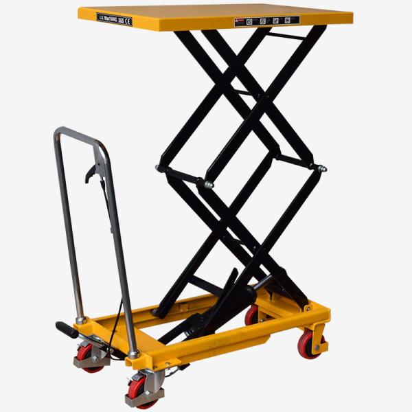 Quality 150kg 300kg 500kg Manual Hydraulic Scissor Lift Platform Trolley Best Price Foldable and Portable Hand Hydraulic Scissor Lifting Tables for sale