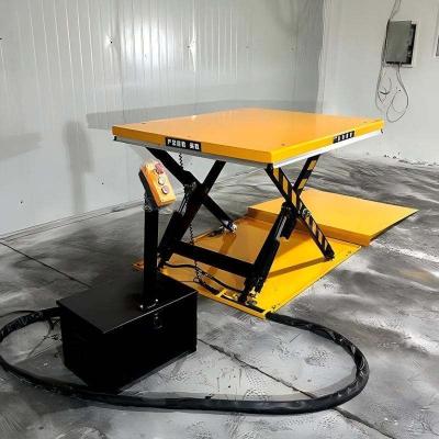 China Heavy Load 1000kg 2000kg 3000kg Fixed Electric Hydraulic Scissor Lifting Tables Anti-Slip Scissor Lift for Factory Warehouse Logistics Goods Transport for sale
