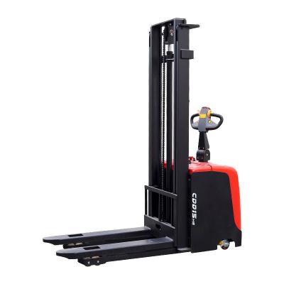 China Pallet Stacker 2 Ton 2 Meter Walking Type Electric Hydraulic Self Loading Electric Pallet Stacker Full Electric 2000kg 3500mm Self Loading Forklifts for sale