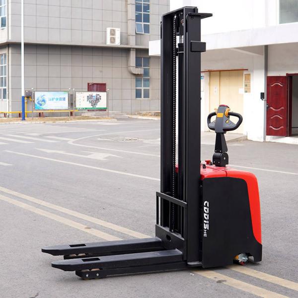 Quality Pallet Stacker 2 Ton 2 Meter Walking Type Electric Hydraulic Self Loading for sale