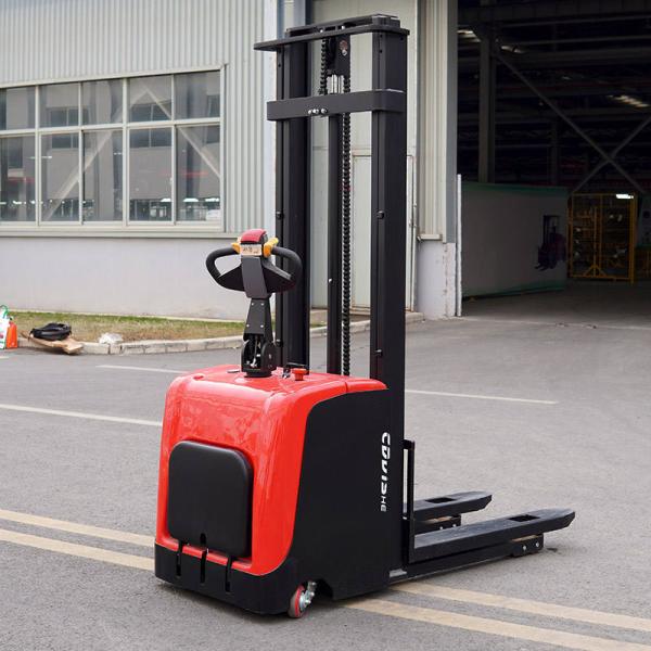 Quality Pallet Stacker 2 Ton 2 Meter Walking Type Electric Hydraulic Self Loading for sale