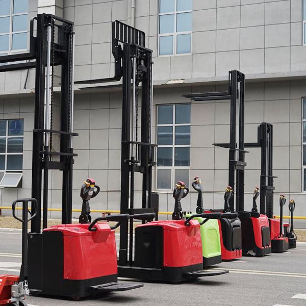Quality Pallet Stacker 2 Ton 2 Meter Walking Type Electric Hydraulic Self Loading for sale