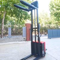 Quality Double-lift Electric Hydraulic Pallet Stacker Lead-Acid Battery Hydraulic Side for sale