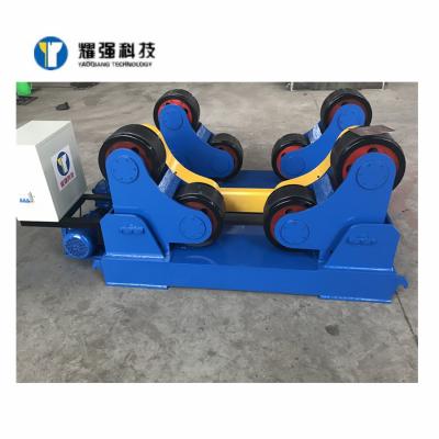 Cina scaffale a rulli di tornitura regolabile dei rotatori della saldatura 3kw per produzione 4 ruote del tubo in vendita