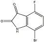 China 7-bromo-4-fluoroindoline-2,3-dione[1245648-36-5] for sale