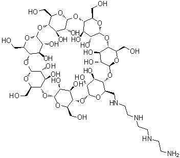 China 6A-[[2-[[2-[(2-Aminoethyl)amino]ethyl]amino]ethyl]amino]-6A-deoxy-beta-cyclodextrin [65294-33-9] for sale