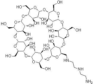 China 6-[2-[(2-Aminoethyl)amino]ethylamino]-6-deoxy-beta-cyclodextrin [65294-32-8] for sale