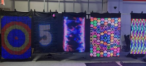 Quality Foldable LED Magic Blanket with 16-bit Grayscale WiFi+4G Control and 433 for sale