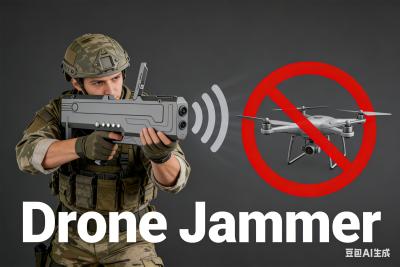 China 4G portable anti-drone jamming device with a 5-inch screen for sale