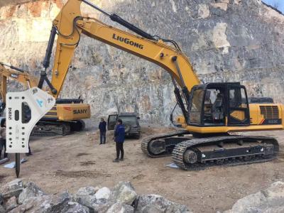 China Banana Type Excavator Hydraulic Rock Breaker With 75mm Chisel for sale