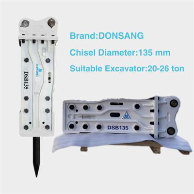 중국 135 밀리미터 넓은 하이라울릭 망치 브레이커를 위한 25 톤 굴삭기 유압 브레이커 판매용