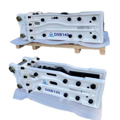 중국 열린 유형 굴삭기 유압 브레이커 망치 140 밀리미터 넓은 끌 록 해머 부착 판매용