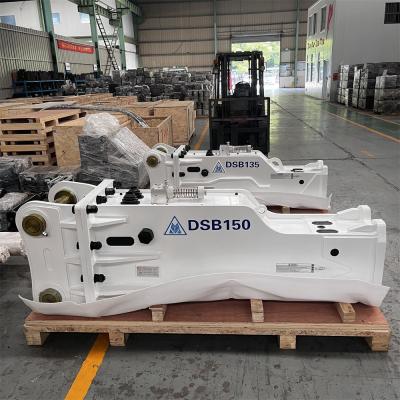 중국 25 톤 굴착기 유압 차단기 135mm 넓은 바위 망치 HB20G 상자 유형 판매용