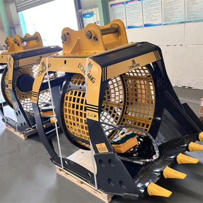 China Rotating Screening Bucket Zero Clogging Low Maintenance Excavator Attachment Excavator Rotating Screening Bucke Crusherening Bucket Rotating Screening Factory Good Price Good Quantity for sale