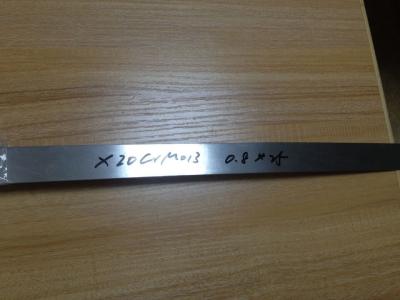 China Stainless steel strip X20CrMo13 ( 1.4120 ) cold rolled, annealed, bright surface 0.8*25mm for sale