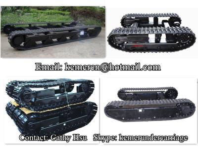 China drilling rig rubber track undercarriage (rubber crawler undercarriage) for sale