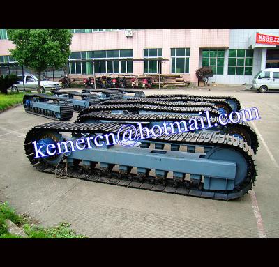 China factory offered 1-100 ton steel track undercarriage steel crawler undercarriage assembly for mobile crusher for sale