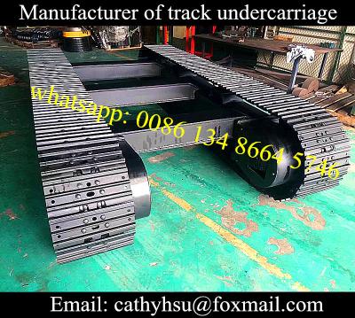 China high quality 10 ton drilling rig steel track undercarriage (steel crawler chassis) for sale