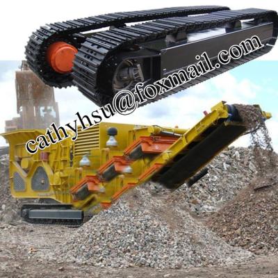 China custom built crusher track undercarriage steel cralwer undercarriage from china factory for sale