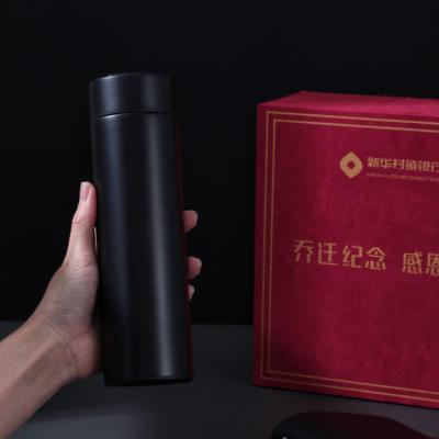 중국 온도 디스플레이 레드 스위드 플립 박스 테르모스 머그 비즈니스 기념품에 적합합니다 판매용