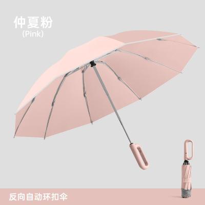 China Druktechnieken voor grafische afbeeldingen Drievoudige lusboei Automatische omgekeerde paraplu Te koop