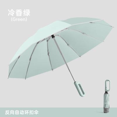 China Druktechnieken voor grafische afbeeldingen Drievoudige lusboei Automatische omgekeerde paraplu Te koop