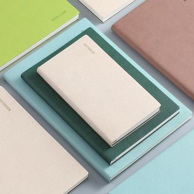 China Kleine vers PU zachte leer paperback notitieboek in eenvoudige vaste kleur voor kantoor cadeau Te koop