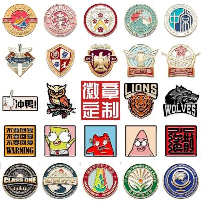 China Custom Cartoon Animation Metal Lapel Pin Badge met zachte en harde glazuurcollectie Te koop
