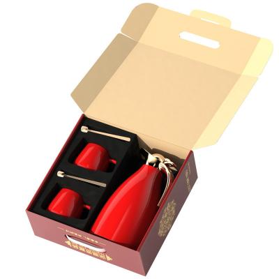 Китай Годовое собрание благосостояние работников Подарок 1 цветная графика Чайный набор для практического бизнеса продается