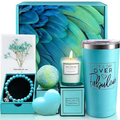 China 2 Color Printed Blue Gift Set Aromatherapy Candle Bath Ball for Festival Mother's Day for sale