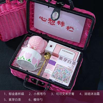 中国 1 カラーグラフィック印刷とオフィス用品 メイハイ スプライスド ワインバスケット ギフトパッケージ 販売のため