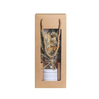 中国 旅行代理店 快楽の女神の日 プレゼント カーネーション 乾燥した花束 ガラスボトル 販売のため