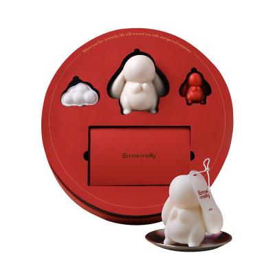 中国 カスタマイズされたカラー ウサギの年 香りのあるキャンドル アロマテラピー 女性の日プレゼント 販売のため