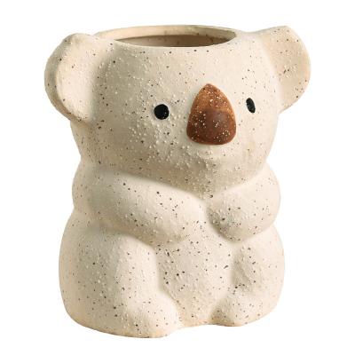China Vaderdag Creatief Europese stijl Cartoon Dier Keramische bloempot Decoratie Geschenk Te koop