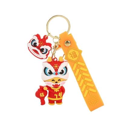 Chine Cute et petit porte-clés en PVC pour l'année de la Loong Lucky Charm porte-clés pendant à vendre