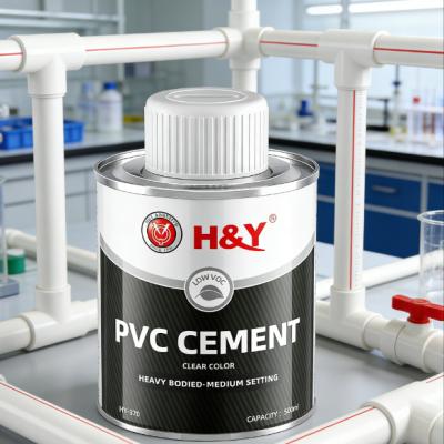 China Most Popular PVC Cement Adhesive for Construction Plumbing & Pipe Fitting Strong Bonding Fast Setting Low VOC Clear Color Heavy Bodied Factory Direct for sale