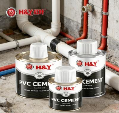 China Industrial Chemical Pipeline Gray Heavy Bodied PVC Cement High Viscosity for sale