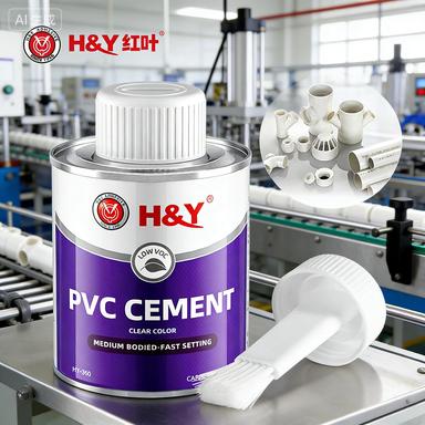 China Industrial Pipeline Regular PVC Cement OEM Clear PVC Pipe Glue With Cotton Brush for sale