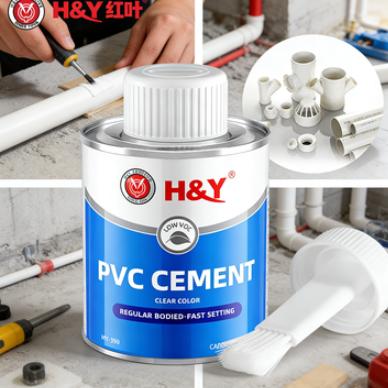 China Fast Setting Plastic Pipe Glue Solvent Cement Solvent PVC Adhesive Clear Grey for sale