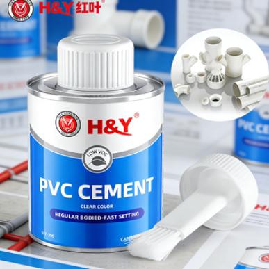 China Fast Drying 500ml PVC Cement OEM PVC Pipe Glue With Cotton Brush for sale