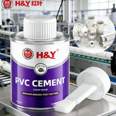 China Industrial Pipeline Regular PVC Cement OEM Clear PVC Pipe Glue With Cotton Brush for sale