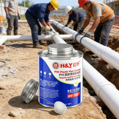 China Chloroprene Rubber Construction Grey PVC Pipe Adhesive 500ml for sale
