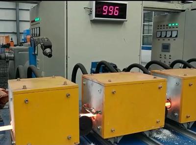 China Horizontal Type Induction Heating Machine for Railway Hot Coiling Springs with 6-16mm Wire Drawing Machine for sale