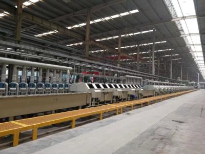 China Automatic Brass Electroplating Production Line with 36, 48 or 56 Lines for Steel Wire Brass Coating with Copper Content 62-68% and Coating Weight 3-8g/kg for sale
