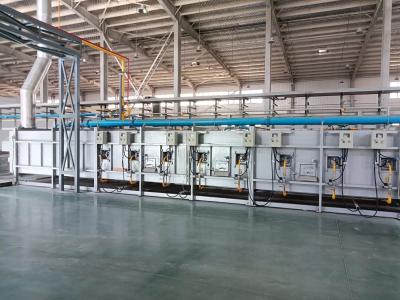 China Automatic Brass Electroplating Production Line with 36, 48 or 56 Lines for Steel Wire Brass Coating with Copper Content 62-68% and Coating Weight 3-8g/kg for sale