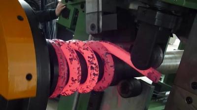 중국 자동 핫 코일링 스프링 생산 기계 6-16mm 사양 1 년 보증 및 500 세트 / 년 용량 판매용